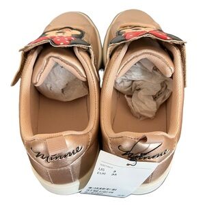 H&M | Shoes | Hm X Disney Minnie Mouse Girls Rose Gold Sneakers | Poshmark